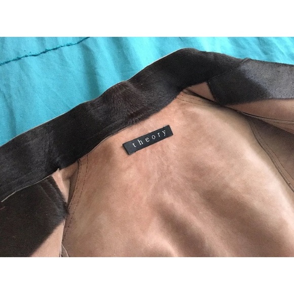 Theory | Jackets & Coats | Theory Brown Cowhide Jacket | Poshmark
